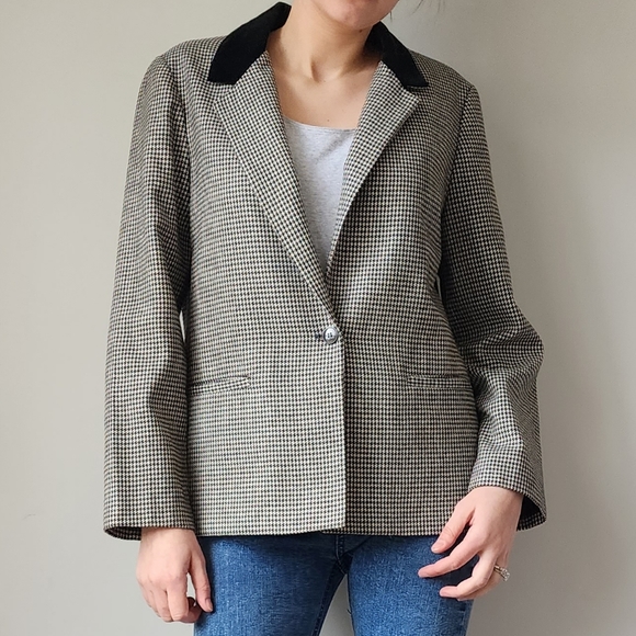 Vintage | Jackets & Coats | Rrrrruss Russ Togs Vintage 8s Houndstooth ...